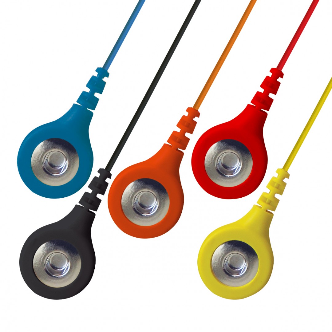 Compumedics ECG leads - 5 pack Multicolour 18" Touchproof - Compumedics ...